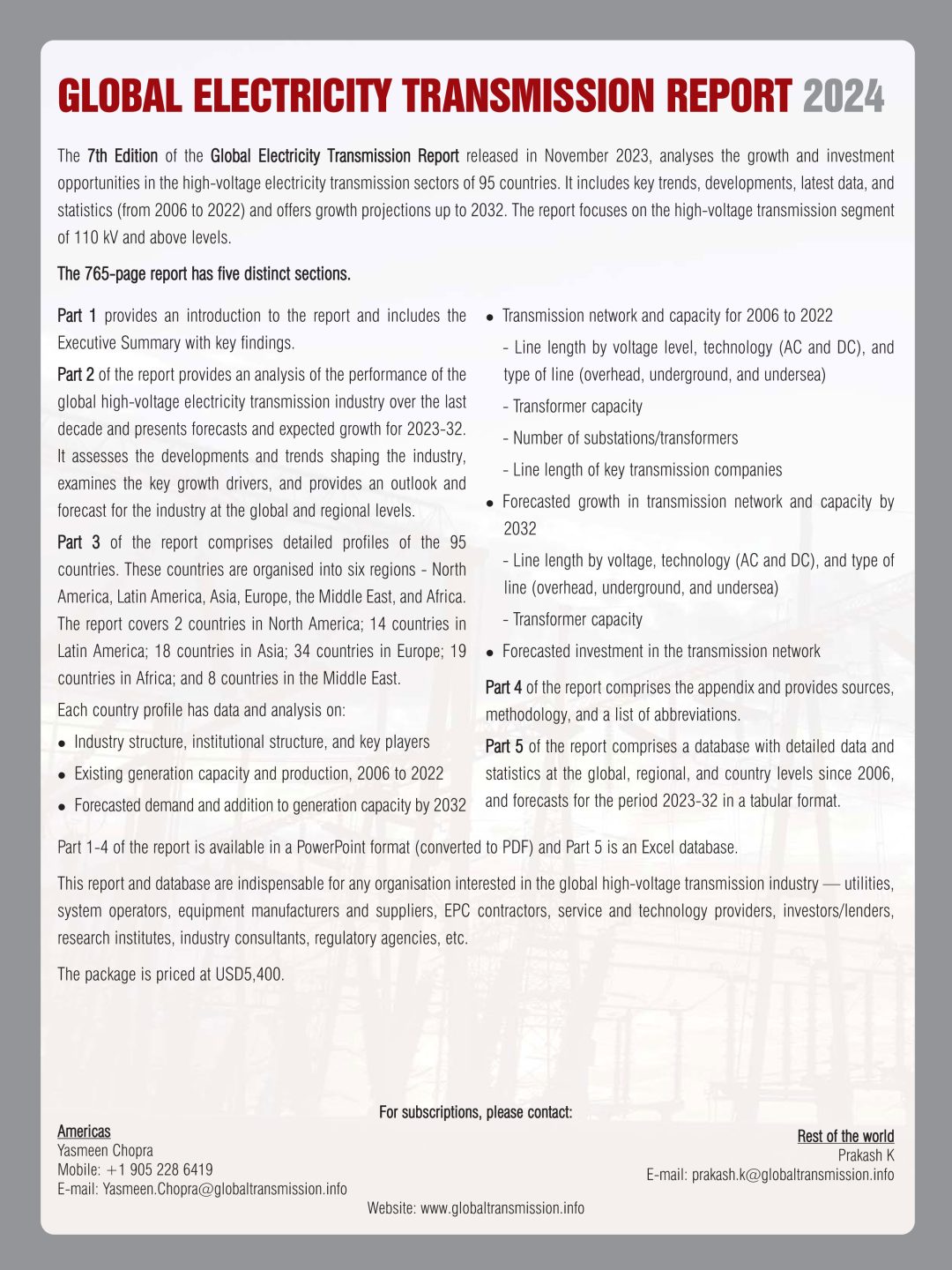 Global Electricity TSO Profiles and Benchmarking Report 2023 | Global ...